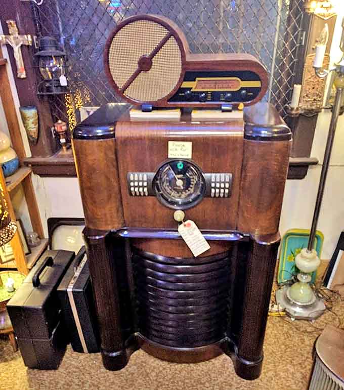 This isn't just furniture; it's a functioning time machine that once brought families together around radio dramas.