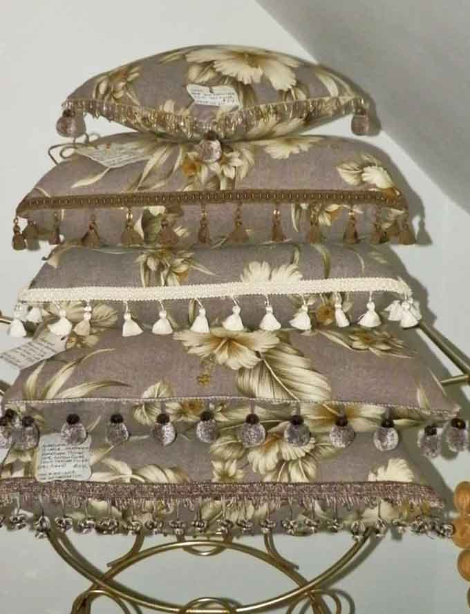 These vintage pillows prove that comfort and style aren't mutually exclusive, back when even throw pillows were made to last generations.