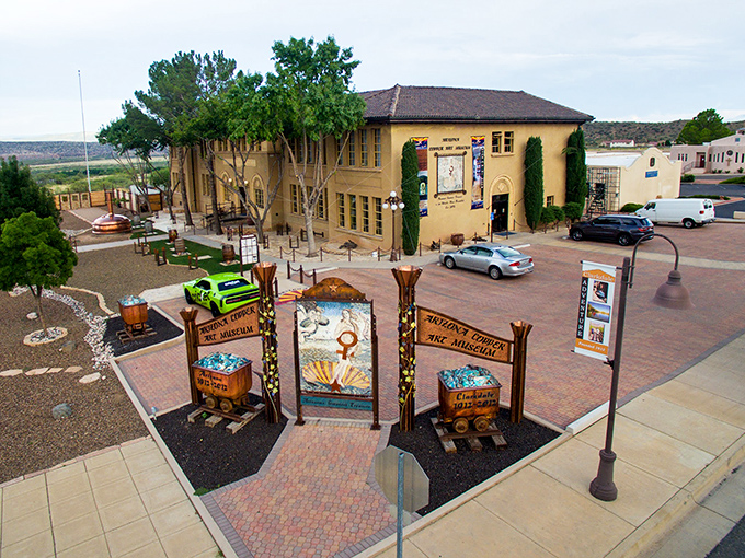 The Arizona Copper Art Museum houses thousands of gleaming artifacts that tell the story of the metal that built this charming town.