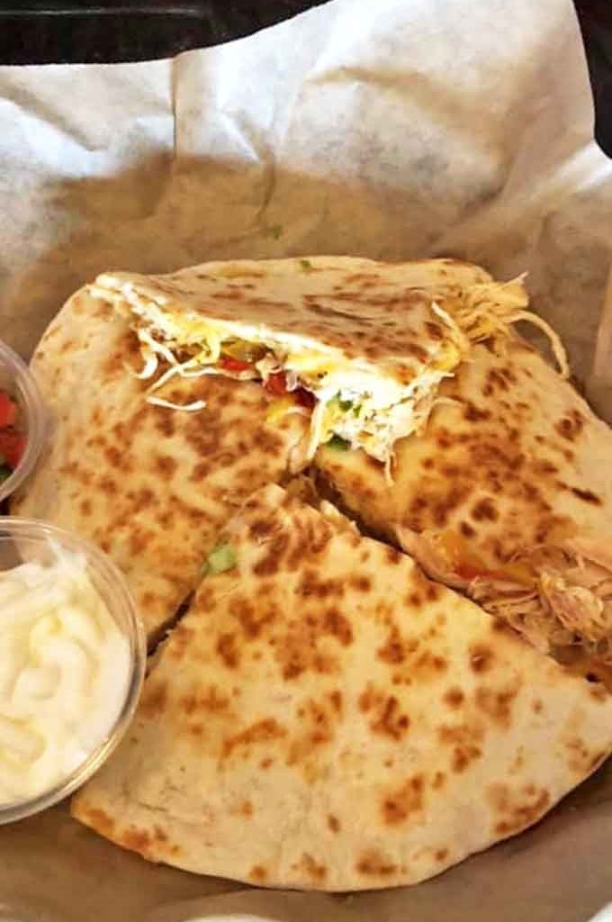 This quesadilla takes a Tex-Mex favorite and gives it a smoky Illinois twist that works better than you'd expect it to.