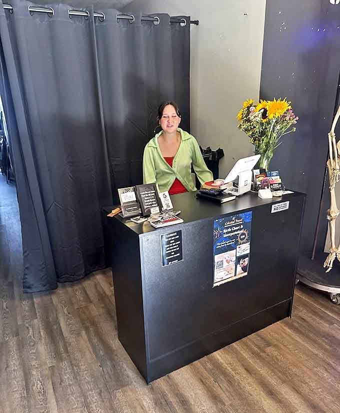 The friendly face of Beardo's welcomes visitors with genuine enthusiasm, ready to share stories behind the shop's most unusual treasures.