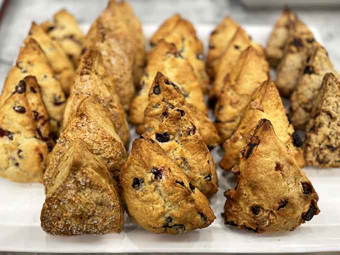 Scones that actually taste good and won't turn to dust in your mouth, a rare achievement in the scone world.