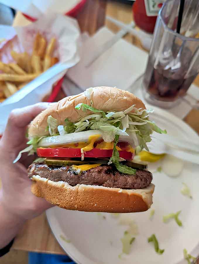 Layer upon layer of burger goodness&mdash;like a skyscraper of flavor where every floor is the penthouse suite.