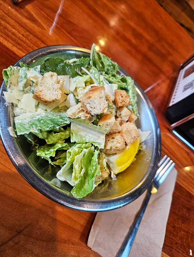 Even the Caesar salad gets the Folino's treatment &ndash; crisp romaine, house-made croutons, and a dressing that makes you remember why this classic endures.