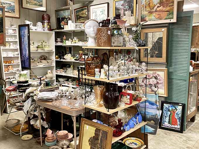 Ceramic Decor: Delicate figurines and colorful pottery stand as artistic ambassadors from decades when craftsmanship mattered more than mass production.