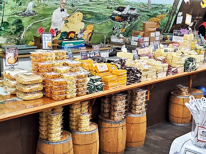 Cheese heaven exists, and it has over 100 varieties waiting for you to sample, from sharp cheddars to creamy bries.