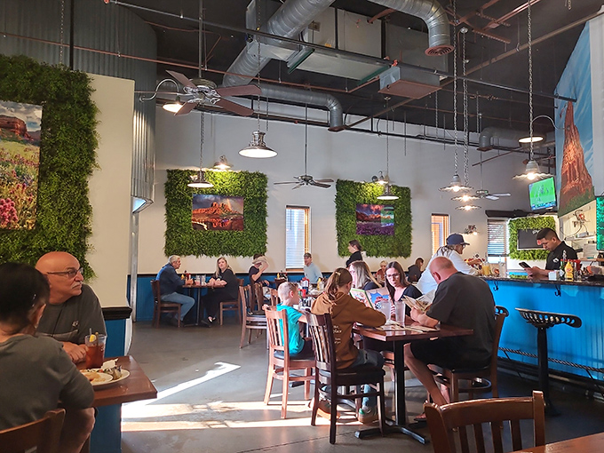 The dining room hums with the satisfied sounds of forks meeting plates and the occasional "you've got to try this" from neighboring tables.