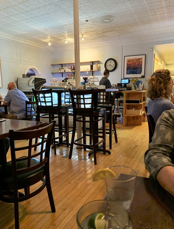 Where wooden floors have witnessed countless seafood epiphanies &ndash; the warm interior invites lingering conversations over just one more bite.