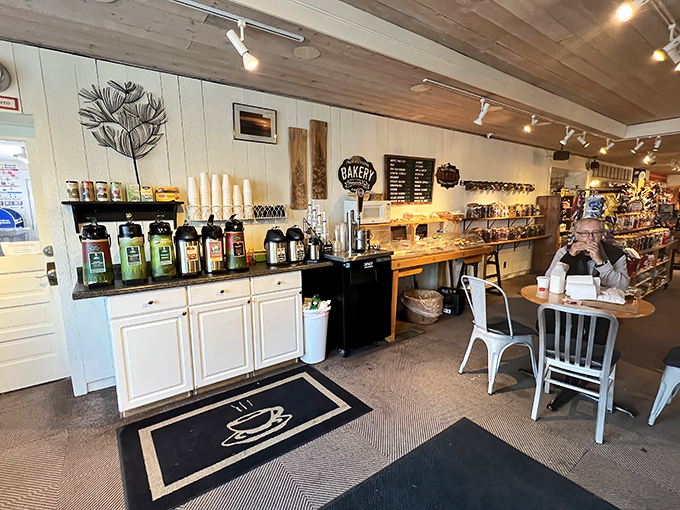 Coffee station dreams: Start your island adventure with locally roasted beans and freshly baked treats at the cozy caf&eacute; corner.