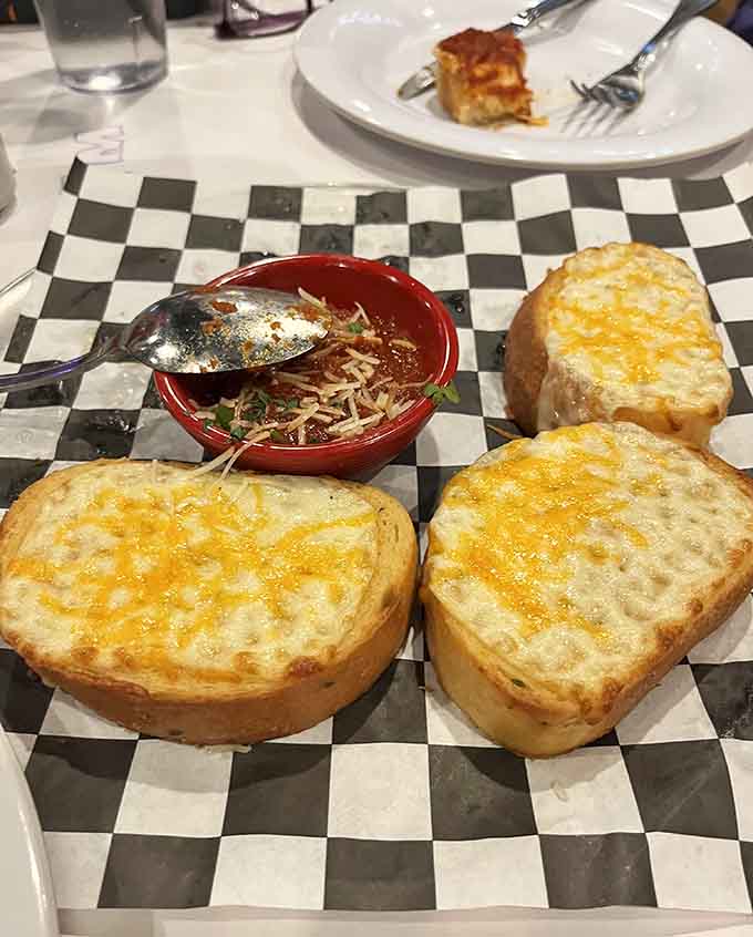 Texas toast cheese bread that's basically garlic bread's cooler, more sophisticated older sibling.