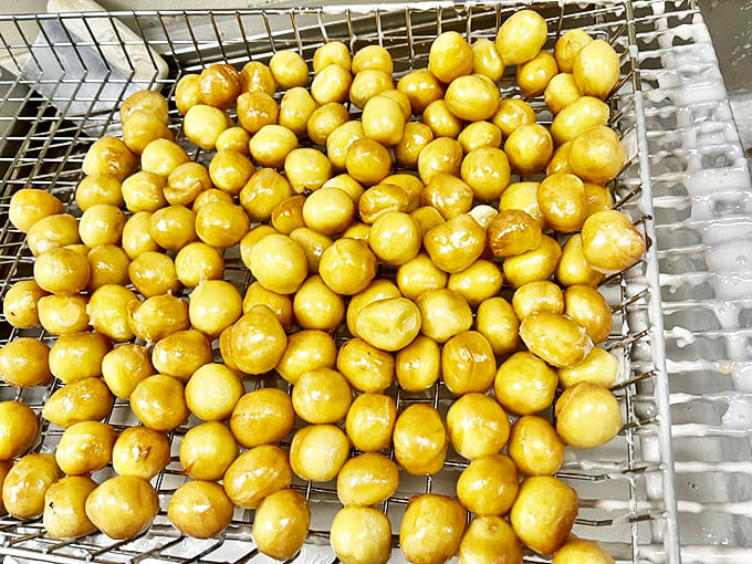 Golden donut holes &ndash; dangerously poppable morsels that disappear faster than Minnesota's summer. Resistance is futile!