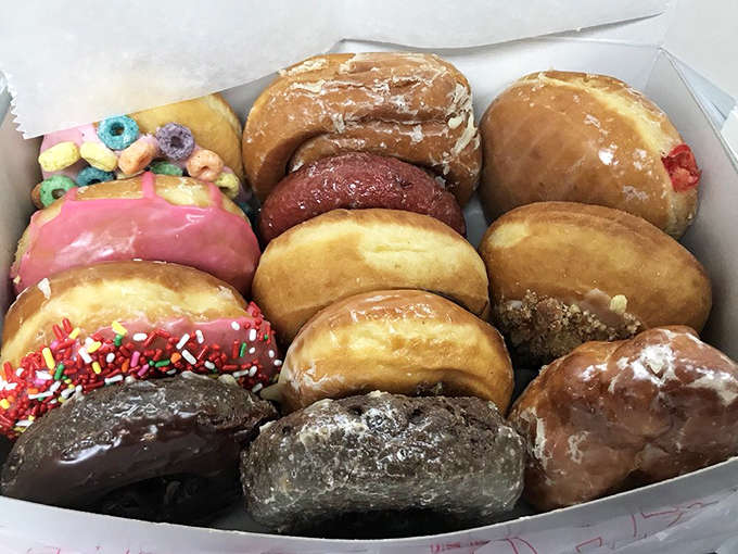 Opening this box is like discovering treasure—each donut a unique gem of fried perfection waiting to brighten someone's day.