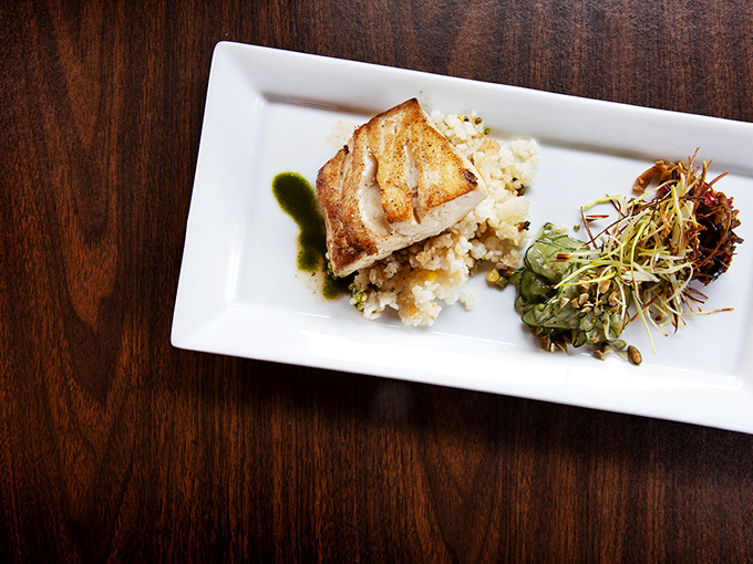 Swimming this morning, stunning this evening – T.J. Buckley's fish preparations showcase the kitchen's light touch with delicate seafood.