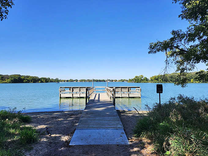 This fishing pier practically screams, "Cast a line and stay awhile!" Fish stories optional but encouraged.