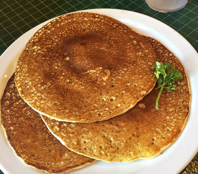 Pancakes golden enough to make the sun jealous. The breakfast appetizer before your main course of pie.