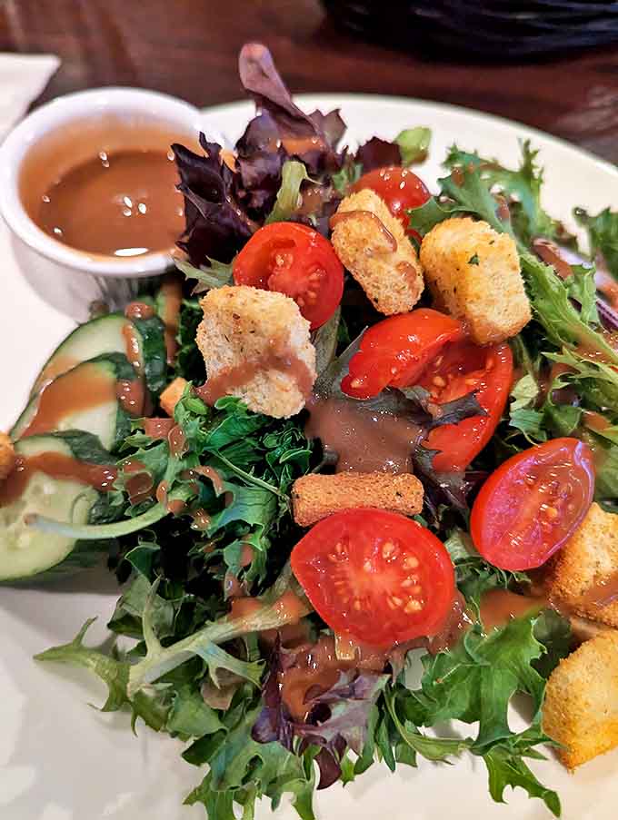 Even the salads at Jake's deserve attention &ndash; fresh ingredients thoughtfully combined with house-made dressings that make "eating your vegetables" a pleasure.