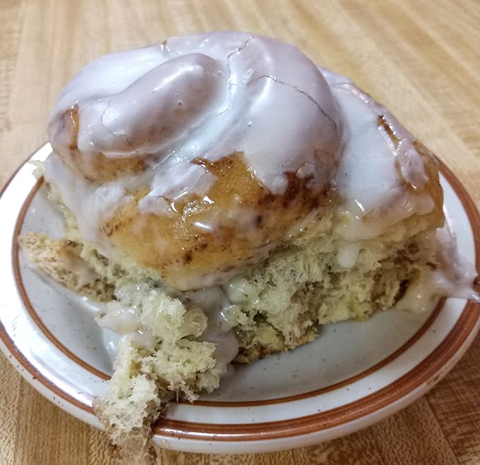 The cinnamon roll that's worth setting your alarm for&mdash;pillowy, warm, and crowned with a melting layer of sweet frosting.