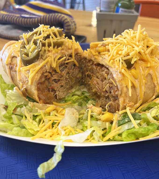 This chimichanga delivers all the flavors you crave with a satisfying crunch that makes every bite an adventure.