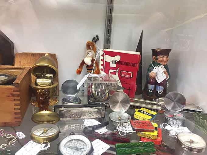 Vintage compasses that once guided real adventures, back when getting lost meant something more than losing your GPS signal.