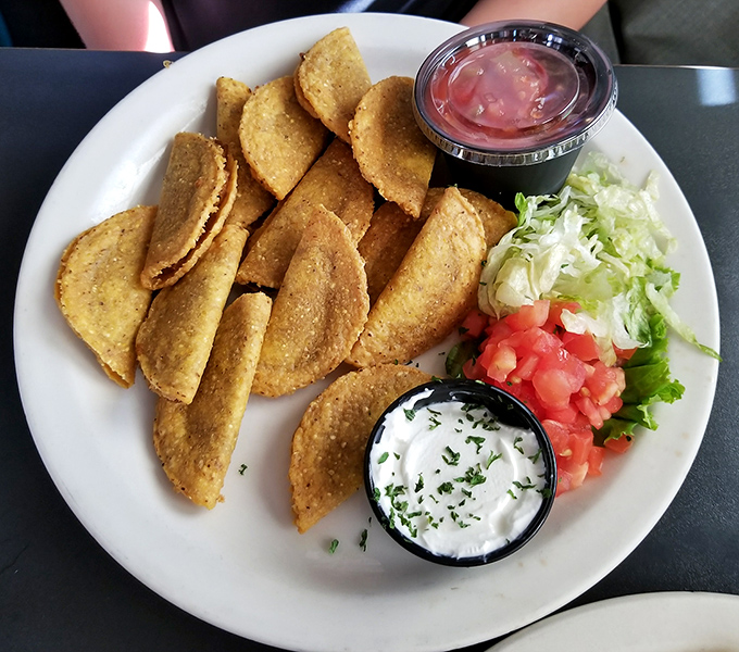 Mini tacos that prove good things come in small packages&mdash;crispy, flavorful bites that disappear faster than your willpower.