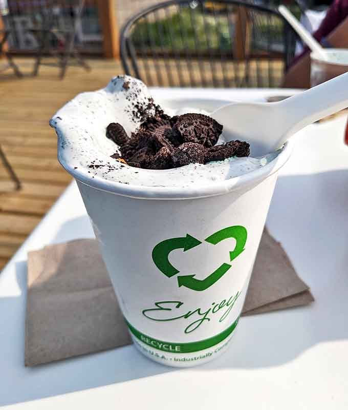 Oreo custard that's so creamy and rich, it might make you temporarily forget your own name.