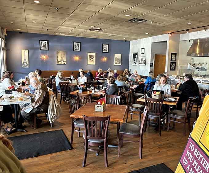 A full dining room on a weekend morning tells you everything you need to know about local approval ratings.