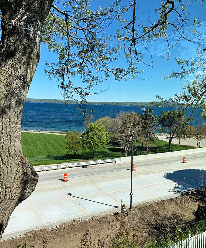 The road to relaxation &ndash; where every curve reveals another postcard-worthy vista of Michigan's spectacular northern coastline.