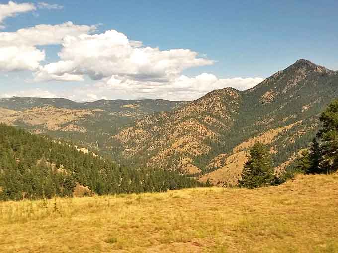 The Rocky Mountains provide a backdrop so dramatic, you'll wonder if someone hired a set designer to arrange them just so.