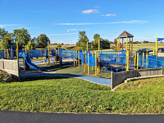 Rotary Park provides that classic community gathering space where families create memories on playgrounds surrounded by open skies and green grass.