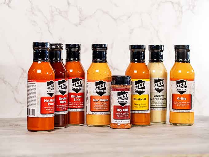 The sauce lineup that changed the game &ndash; from mild to wild, each bottle contains liquid gold.