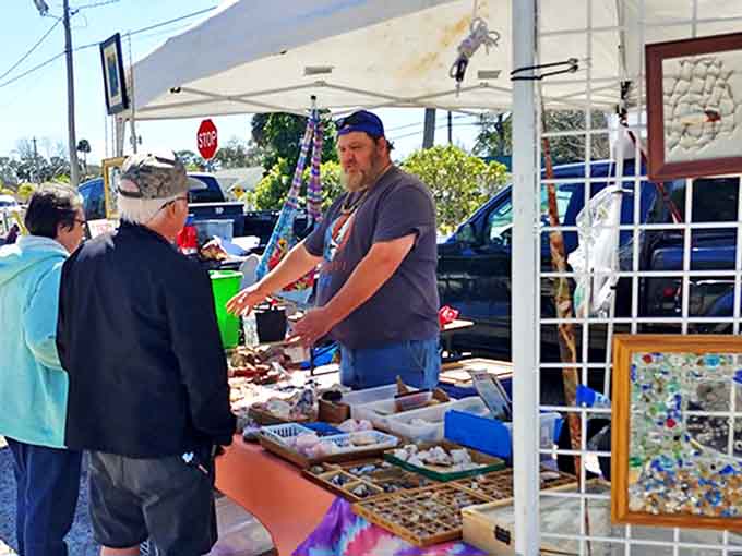 The art of the deal in action&mdash;vendors sharing stories that transform simple transactions into memorable moments of connection.