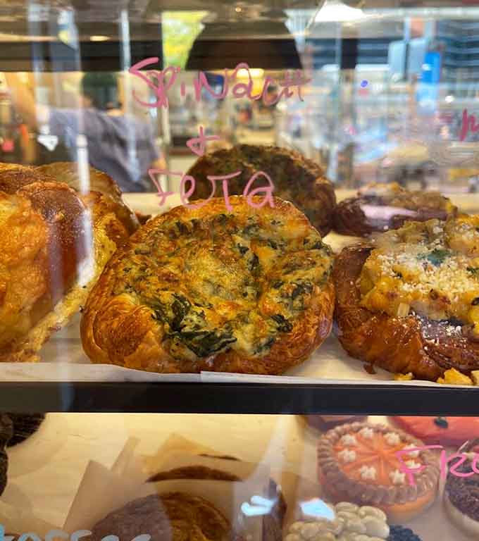 Spinach and feta wrapped in flaky pastry is basically a salad, if you use very creative definitions of salad.