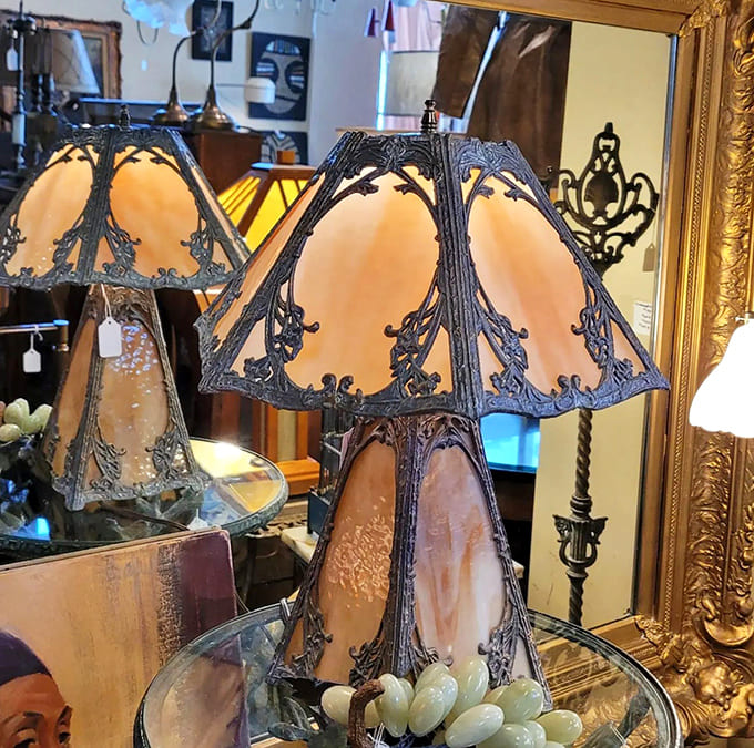 These ornate lamps cast shadows like art installations, proving that lighting fixtures can be conversation pieces, not just functional necessities.