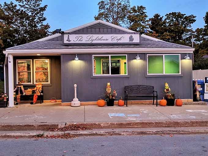 The Lighthouse Caf&eacute; serves up hearty breakfasts with a side of harbor views, fueling adventures for visitors ready to explore Elberta's treasures.