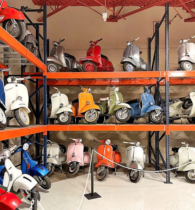 The Vespa Lounge showcases Italy's stylish answer to transportation – suddenly your sensible sedan seems very boring indeed.