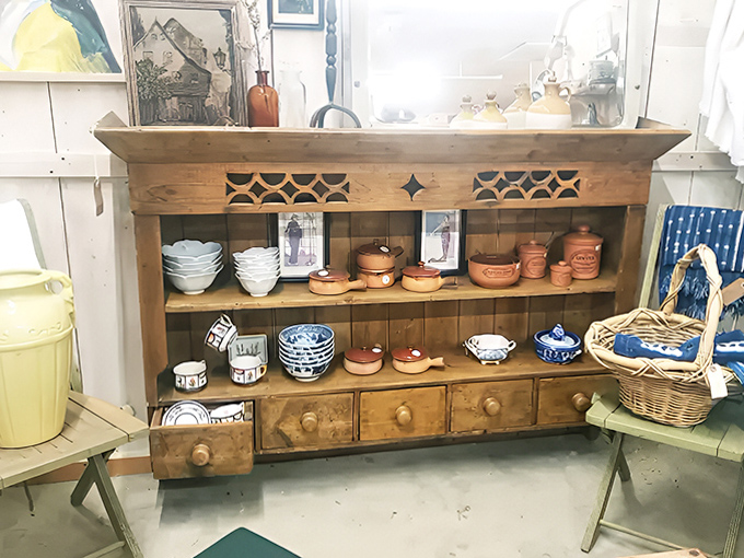 Inside Chester's antique shops, carefully arranged displays showcase centuries of craftsmanship &ndash; from handcrafted furniture to delicate porcelain waiting for new homes.