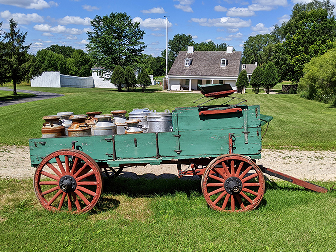 This vintage wagon isn't delivering Amazon packages &ndash; it's showcasing the original "freight delivery system" that kept frontier communities connected.