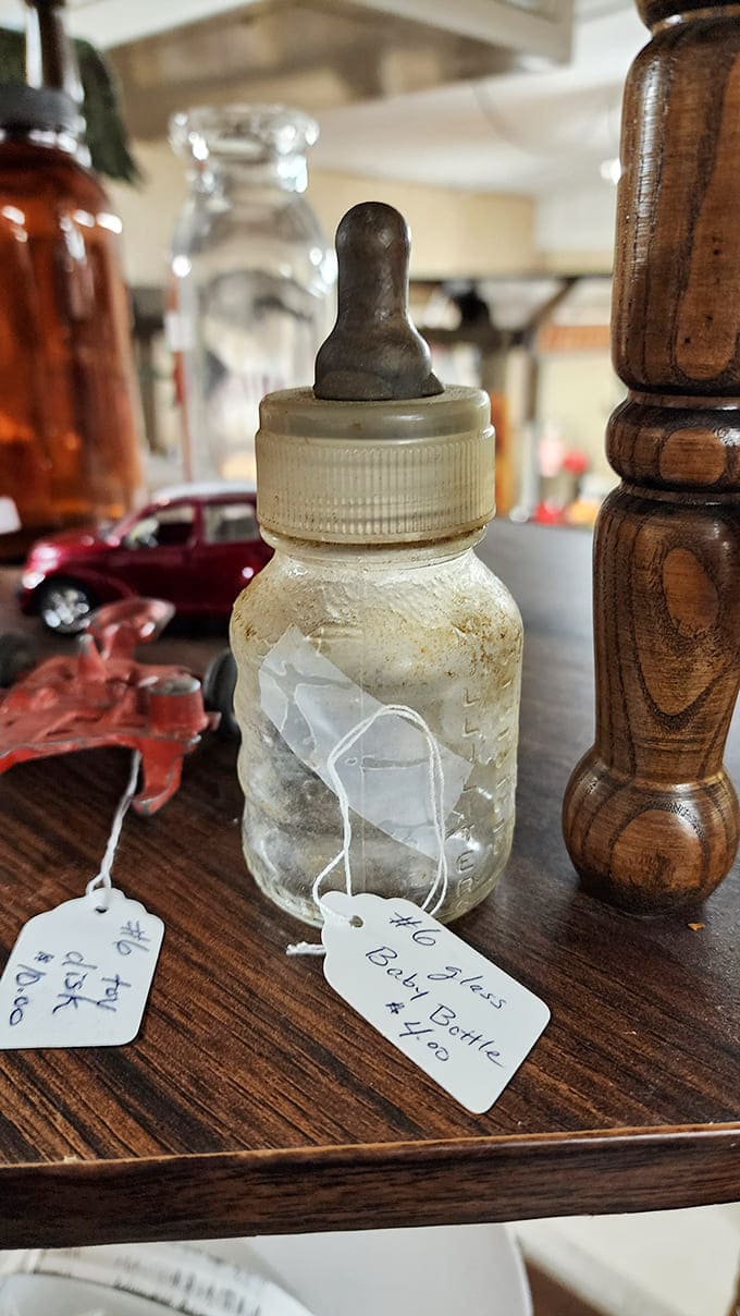 This vintage baby bottle comes with a side of nostalgia and a healthy dose of "how did any of us survive childhood?"