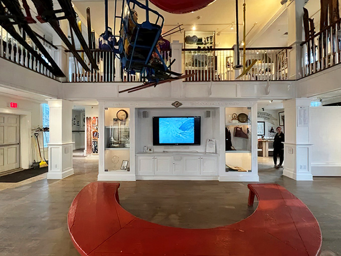 History comes alive in the Winter Sports Museum, where the von Trapp legacy and Vermont's skiing heritage share the spotlight.