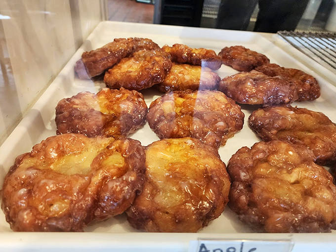 Apple fritters that could make a pastry chef weep &ndash; craggly, glazed perfection with pockets of cinnamon-kissed apple in every bite.