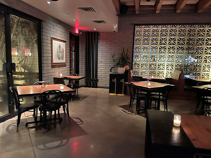 The dining area's mid-century modern elements create a space that feels both nostalgic and thoroughly contemporary &ndash; like comfort food with a twist.