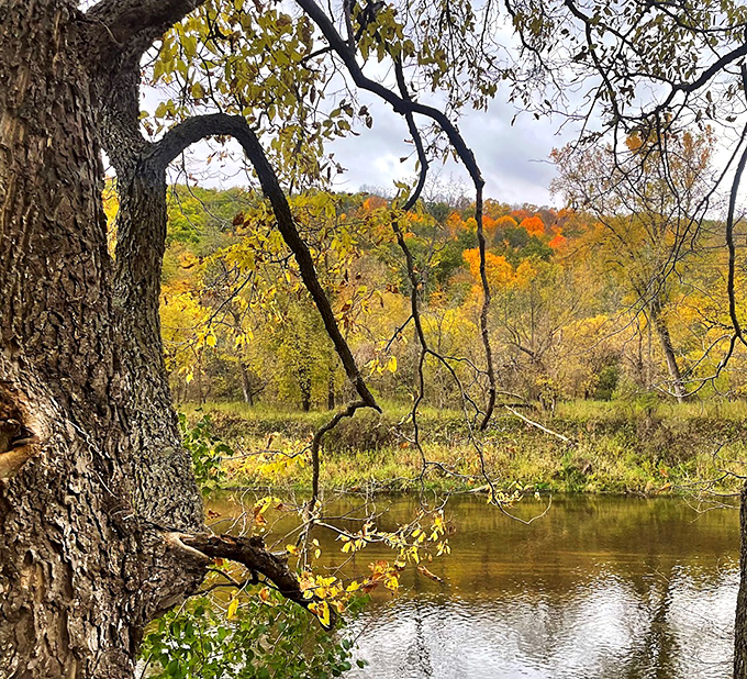 Fall transforms this hidden gem into a painter's dream, with colors that would make even Bob Ross reach for extra brushes.