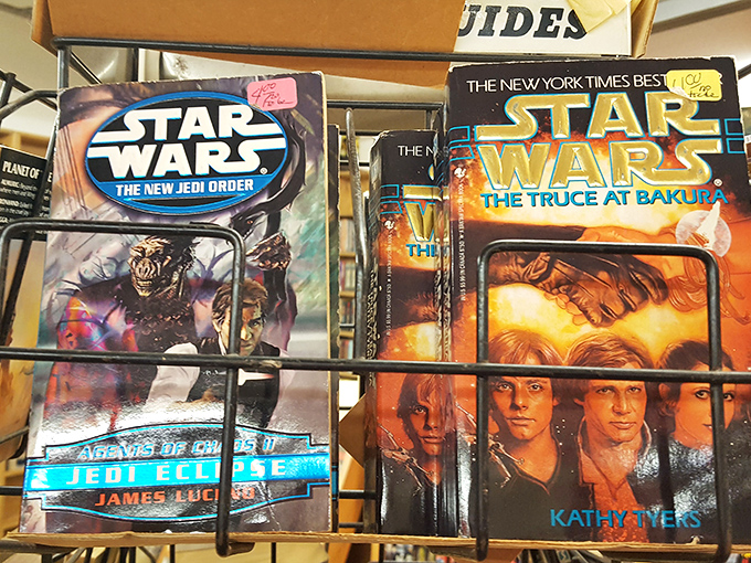 Star Wars expanded universe novels stand at attention, offering adventures in that galaxy far, far away that even Disney doesn't remember.