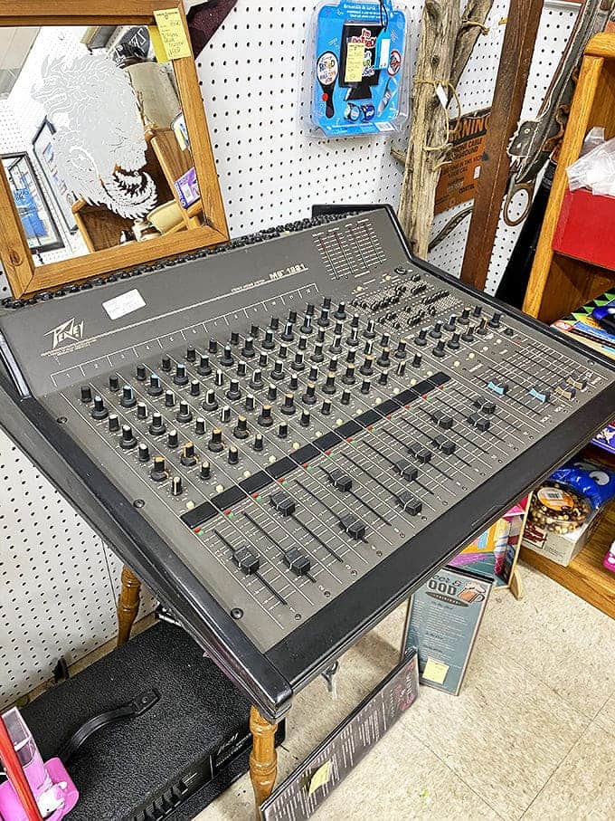 This vintage mixing console once captured sounds that defined generations &ndash; imagine the bands, voices, and moments that passed through its channels.