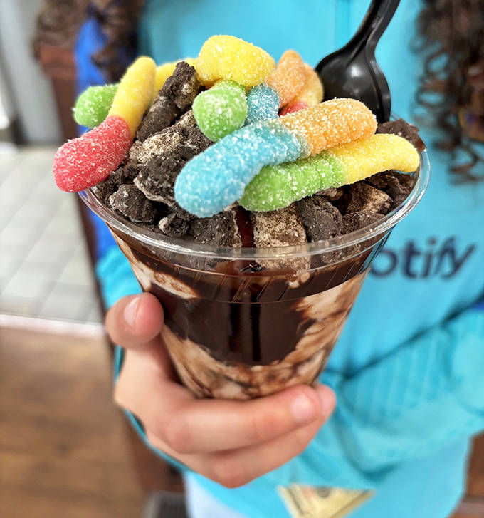 Chocolate perfection meets candy chaos &ndash; proof that sometimes the most childish combinations create the most sophisticated joy.