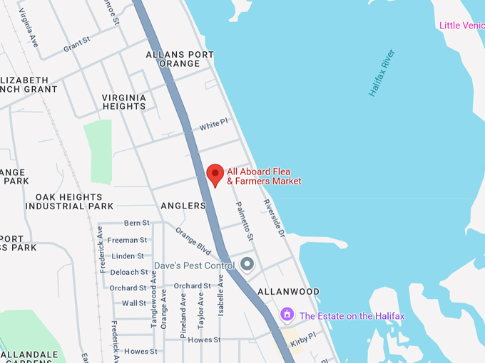 all aboard flea & farmers market 10 map