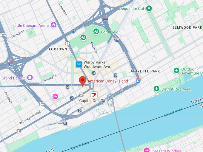 american coney island 10 map