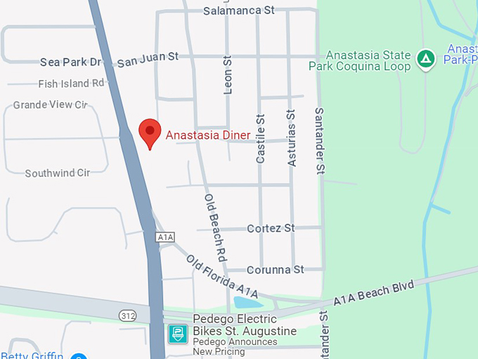 anastasia diner 10 map