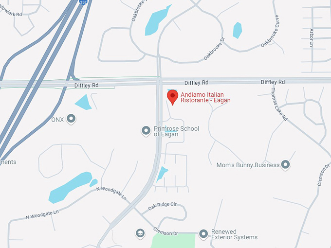 andiamo italian ristorante 10 map