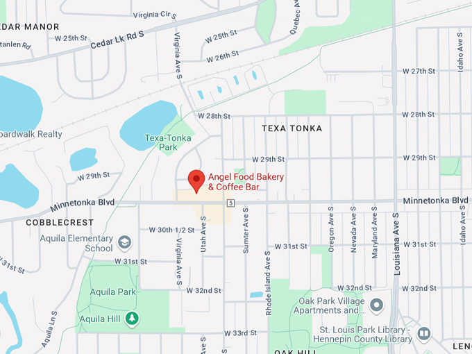 angel food bakery & coffee bar 10 map